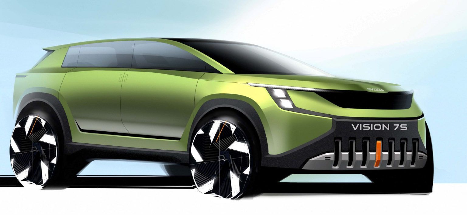 Ιδού το νέο Skoda Vision 7S Concept! - Cars Electric
